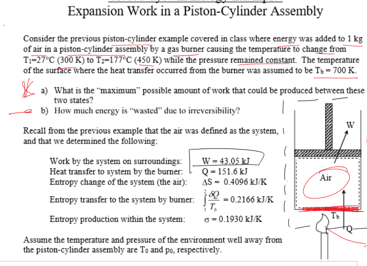 Solved Expansion Work in a Piston-Cylinder Assembly Consider | Chegg.com