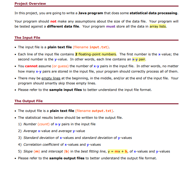 Solved Project Overview In this project, you are going to | Chegg.com