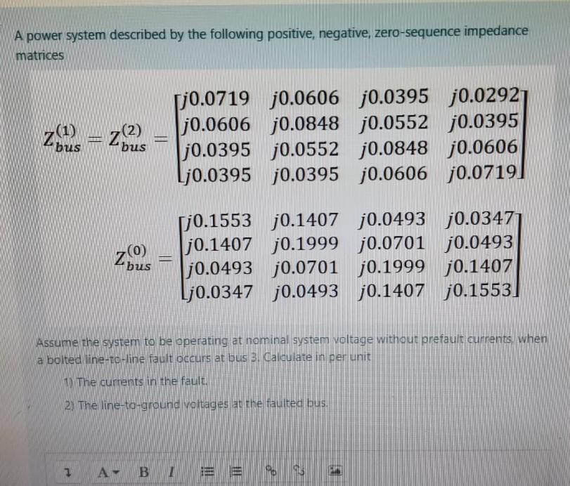Solved A power system described by the following positive, | Chegg.com