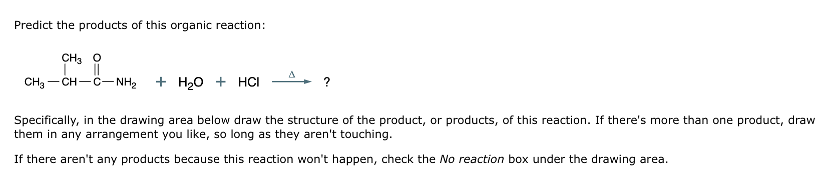 Solved Predict the products of this organic reaction: | Chegg.com