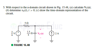 Solved With respect to the s-domain circuit drawn in Fig. | Chegg.com