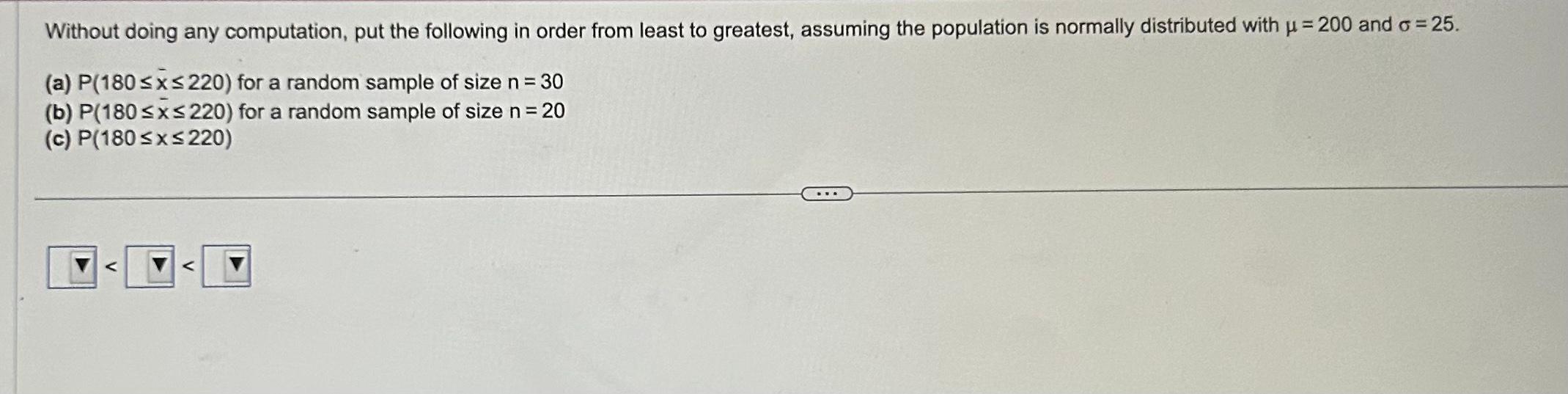Solved Without doing any computation, put the following in | Chegg.com