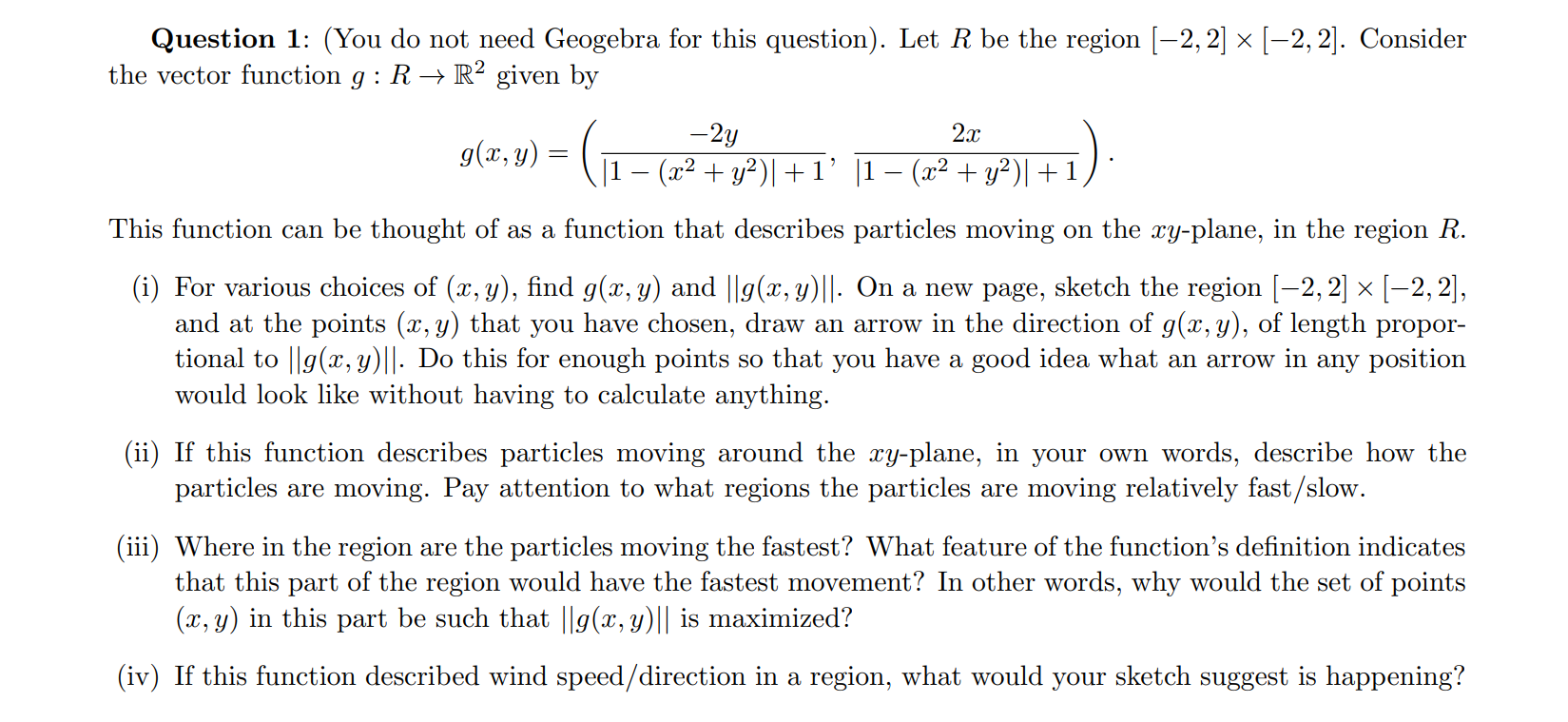 Solved Question 1: (You do not need Geogebra for this | Chegg.com