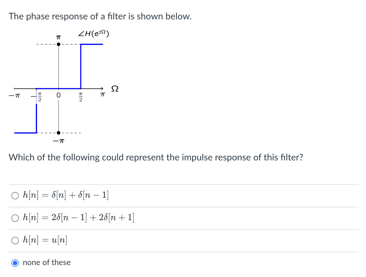 Solved The real-valued signal g[n] has the Discrete Time | Chegg.com