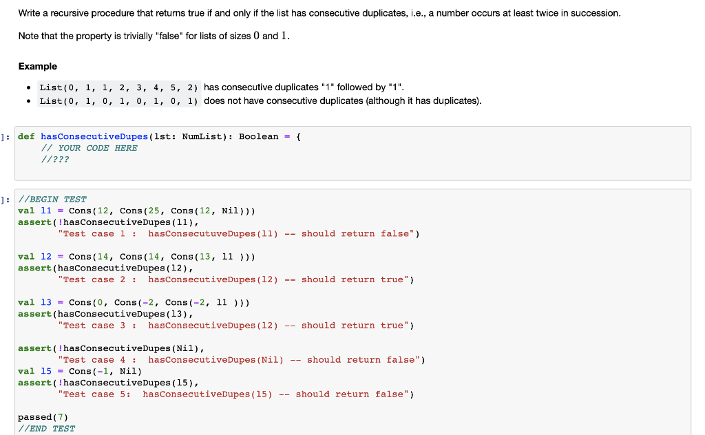Write a recursive procedure that returns true if and | Chegg.com