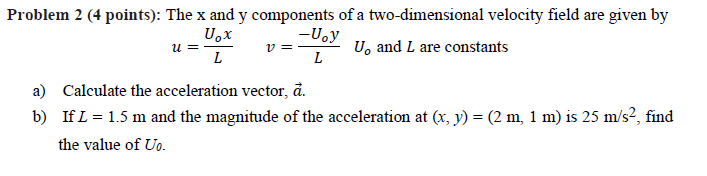 Solved Problem 2 (4 points): The x and y components of a | Chegg.com