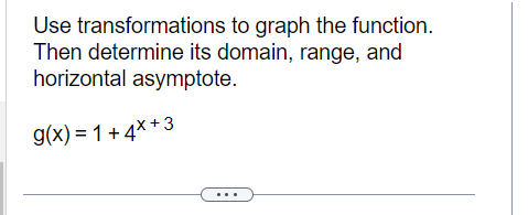 Solved Use transformations to graph the function. Then | Chegg.com
