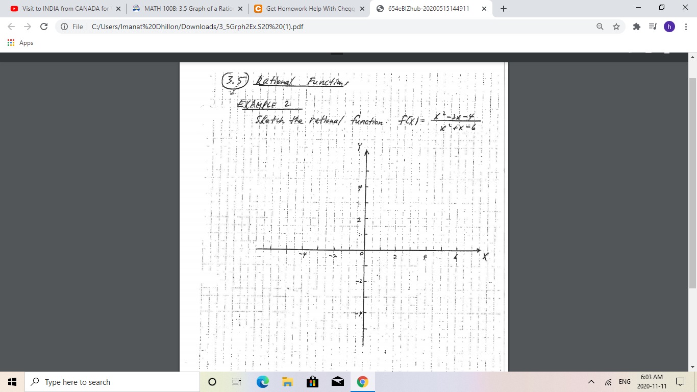 Solved Please sketch the graph of the rational function | Chegg.com