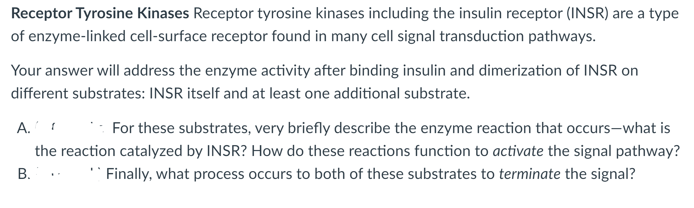 Solved Receptor Tyrosine kinases Receptor tyrosine kinases | Chegg.com Solved Receptor Tyrosine kinases Receptor tyrosine kinases | Chegg.com