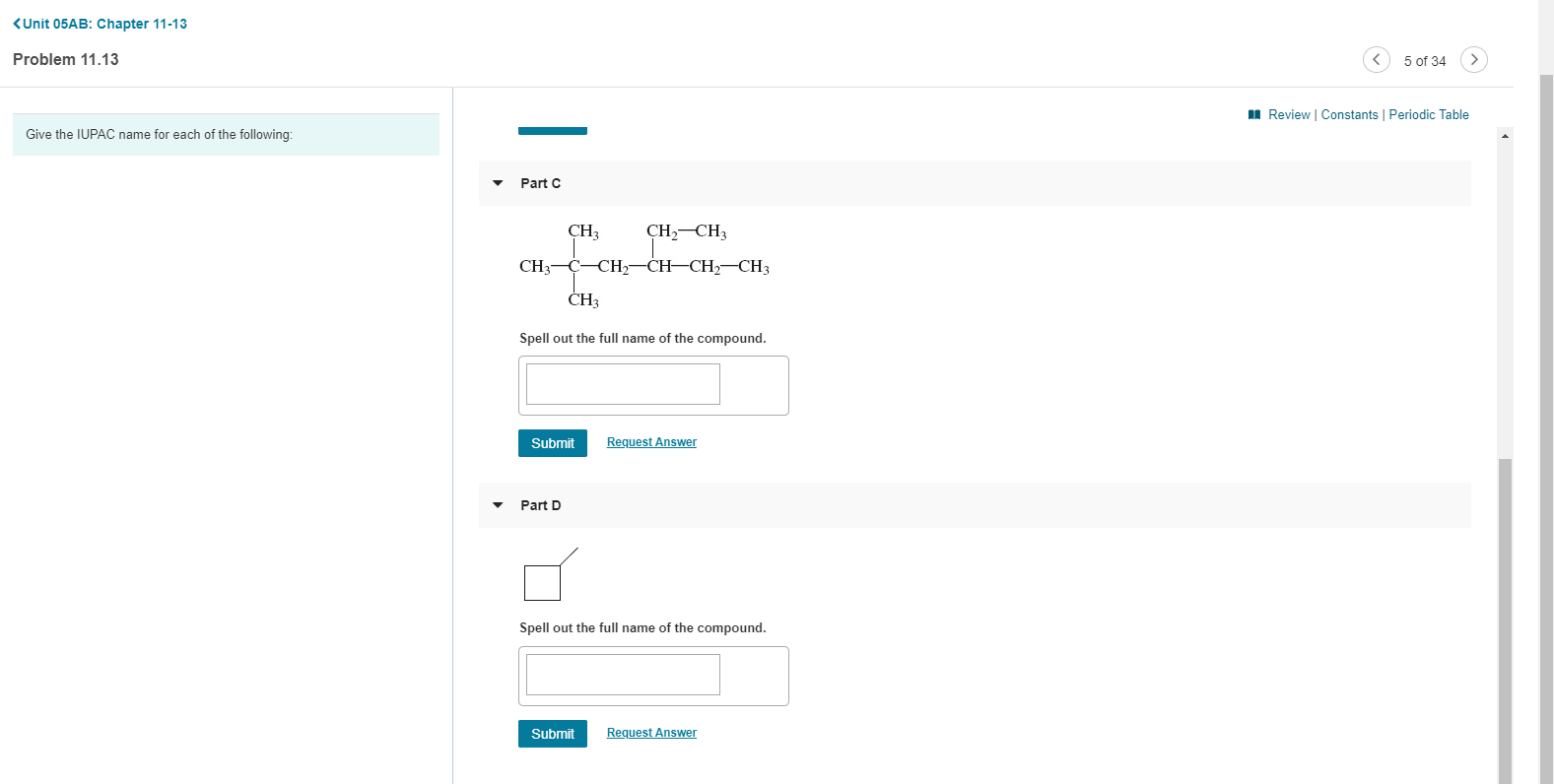 Solved Review Constants Periodic Table Give the IUPAC name | Chegg.com