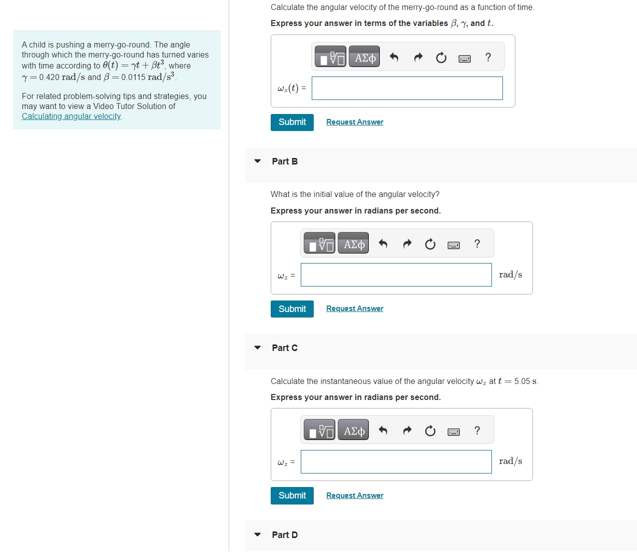 Solved A child is pushing a merry-go-round. The angle | Chegg.com