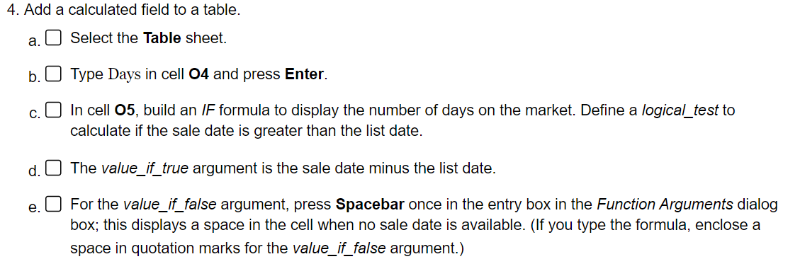 Solved 4. Add a calculated field to a table. a. Select the | Chegg.com