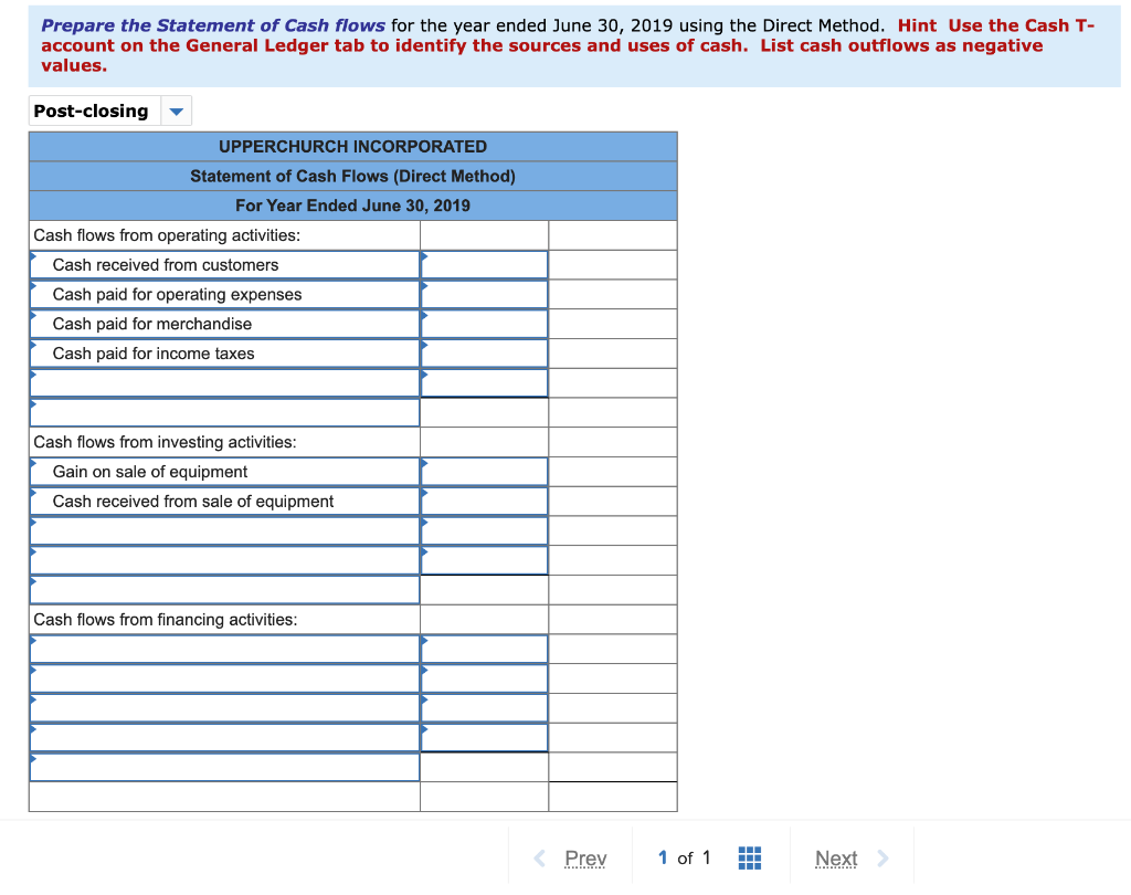 Solved Use the following financial statements and additional | Chegg.com