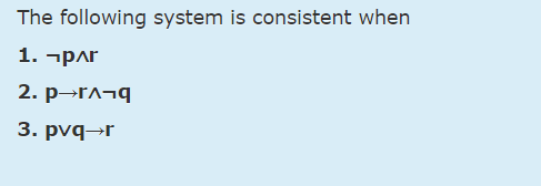 Solved The following system is consistent when | Chegg.com