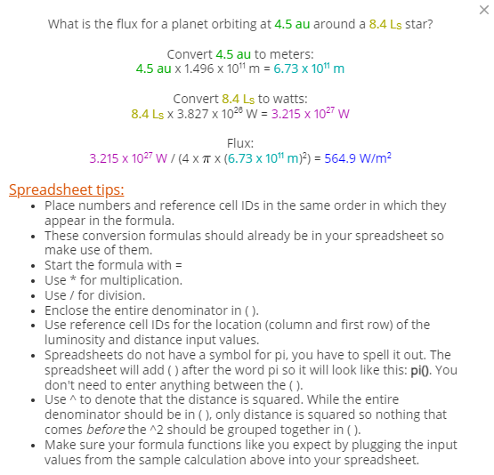 Solved au Conversion d= distance in au ×1.496×1011 m | Chegg.com