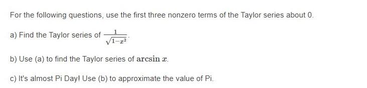Solved For the following questions, use the first three | Chegg.com