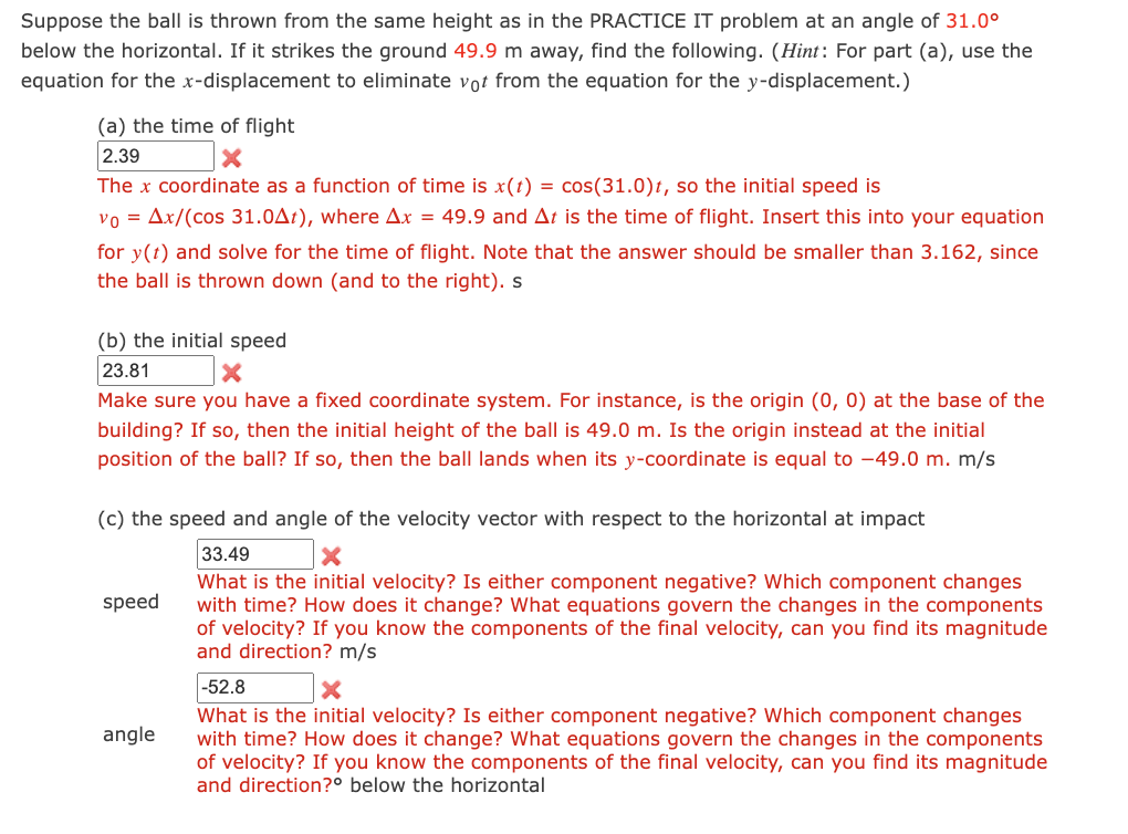 Solved GOAL Solve a two-dimensional kinematics problem with | Chegg.com