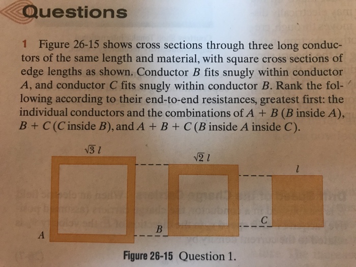Solved Figure 26-15 shows cross sections through three long | Chegg.com