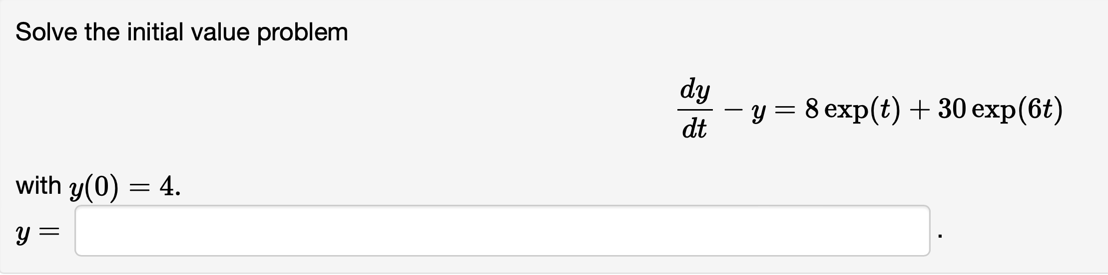 Solved Solve the initial value problem | Chegg.com