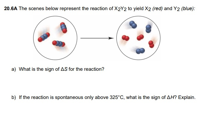 Solved 20.6A The scenes below represent the reaction of X2Y2 | Chegg.com