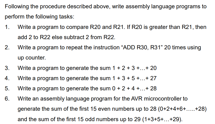 Solved Following the procedure described above, write | Chegg.com