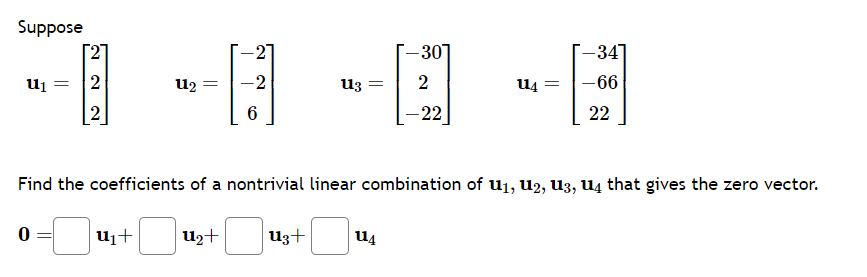 Solved Convert the following column vectors into a matrix A, | Chegg.com