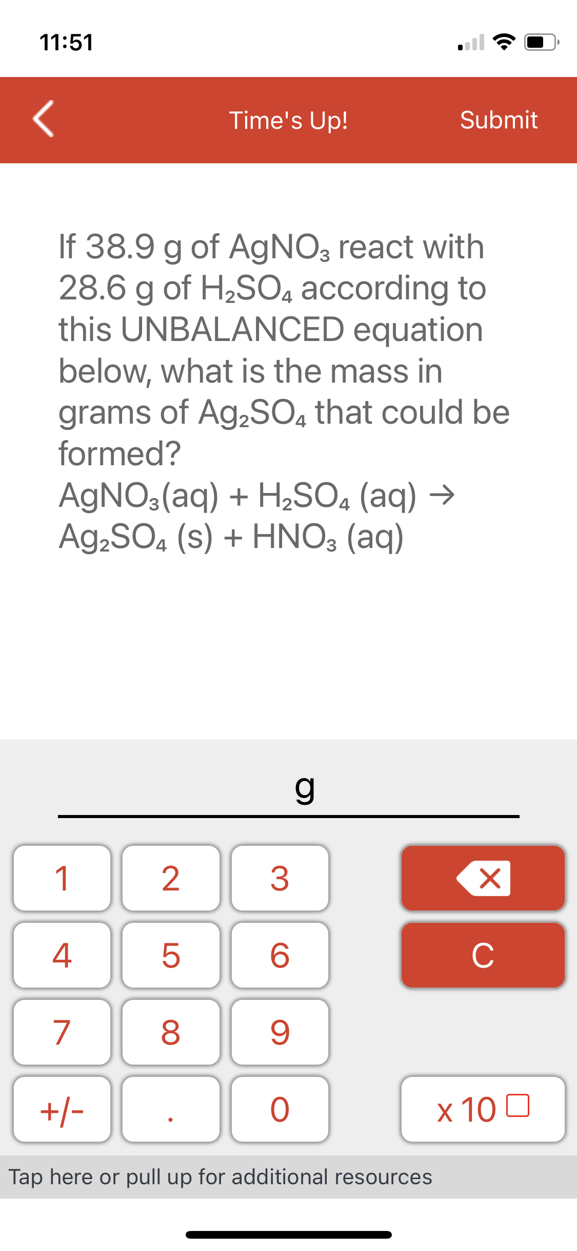Solved If 38.9g ﻿of AgNO3 ﻿react with28.6gg H2SO4 ﻿according | Chegg.com