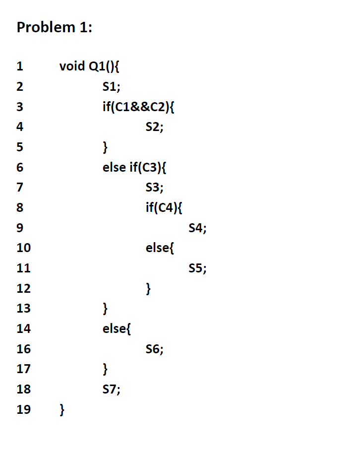 Solved (15 pts) 1. Draw the program graph. You must use line | Chegg.com