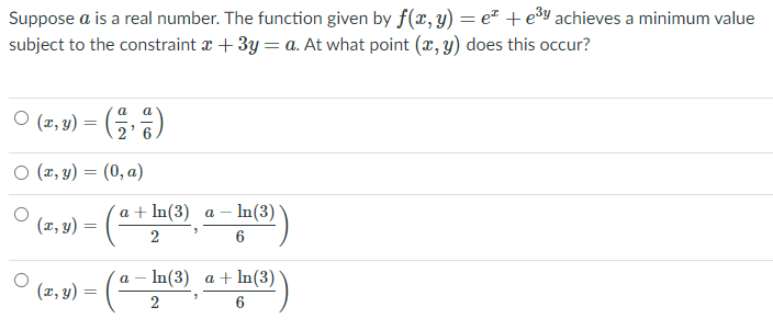 Solved Suppose a is a real number. The function given by | Chegg.com