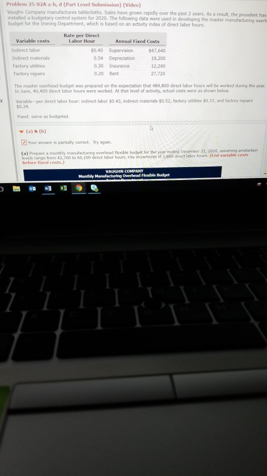 Solved Problem 25 02A a b, d (Part Level Submission) (Video) | Chegg.com