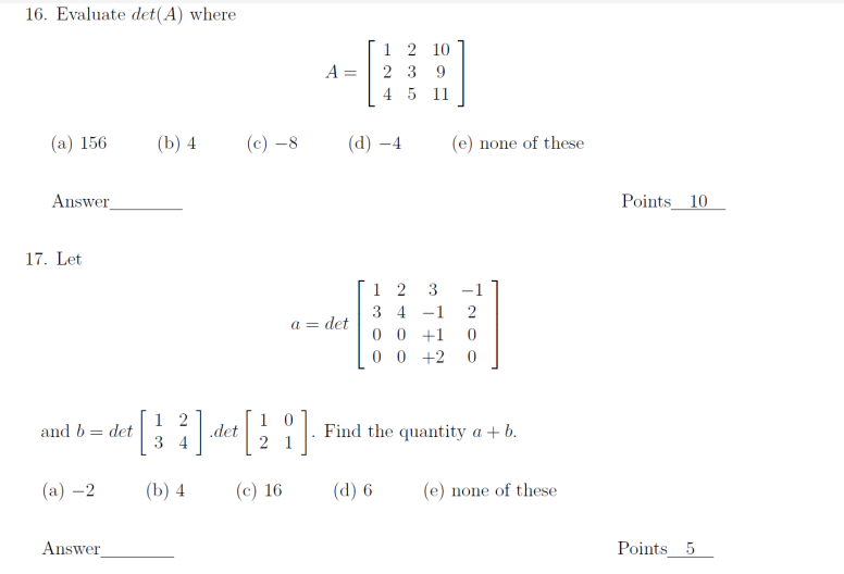 Solved Subject: LINEAR ALGEBRA-5 I NEED SMART ANSWER the | Chegg.com