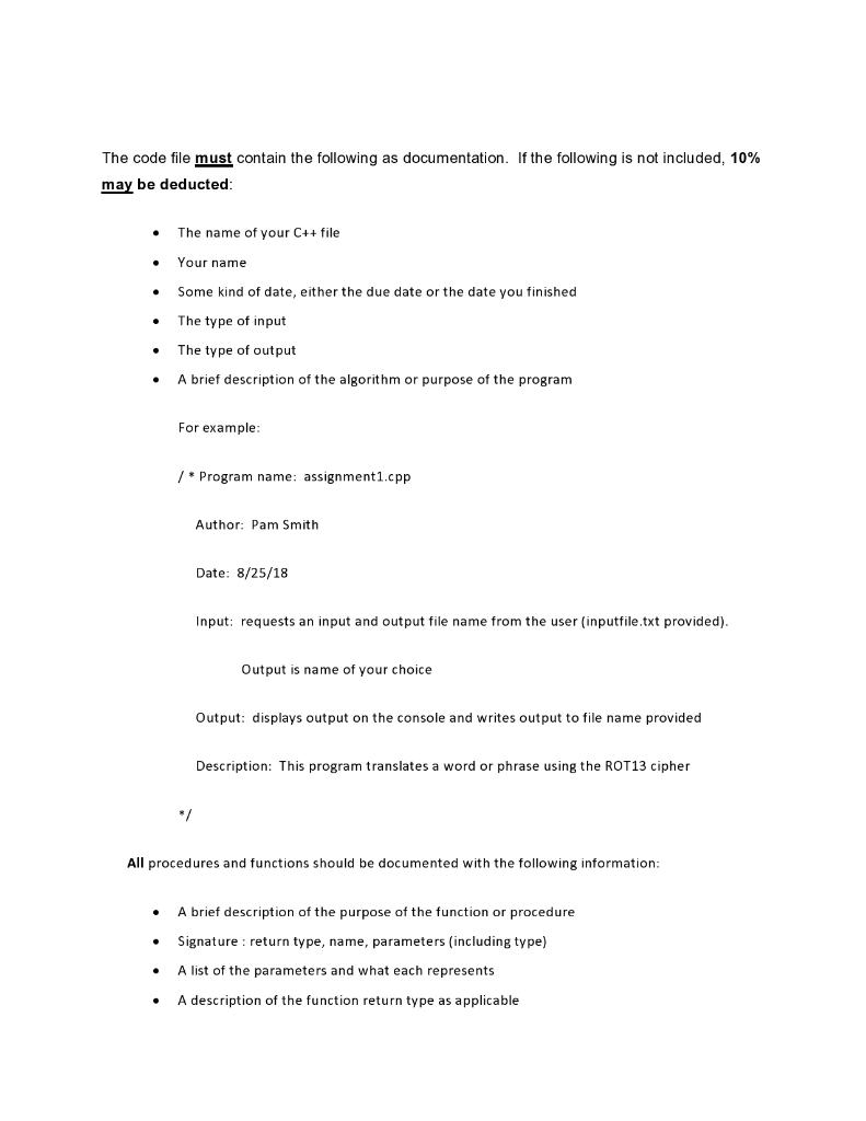 Programming Assignment 3 Purpose: Demonstrate the use | Chegg.com