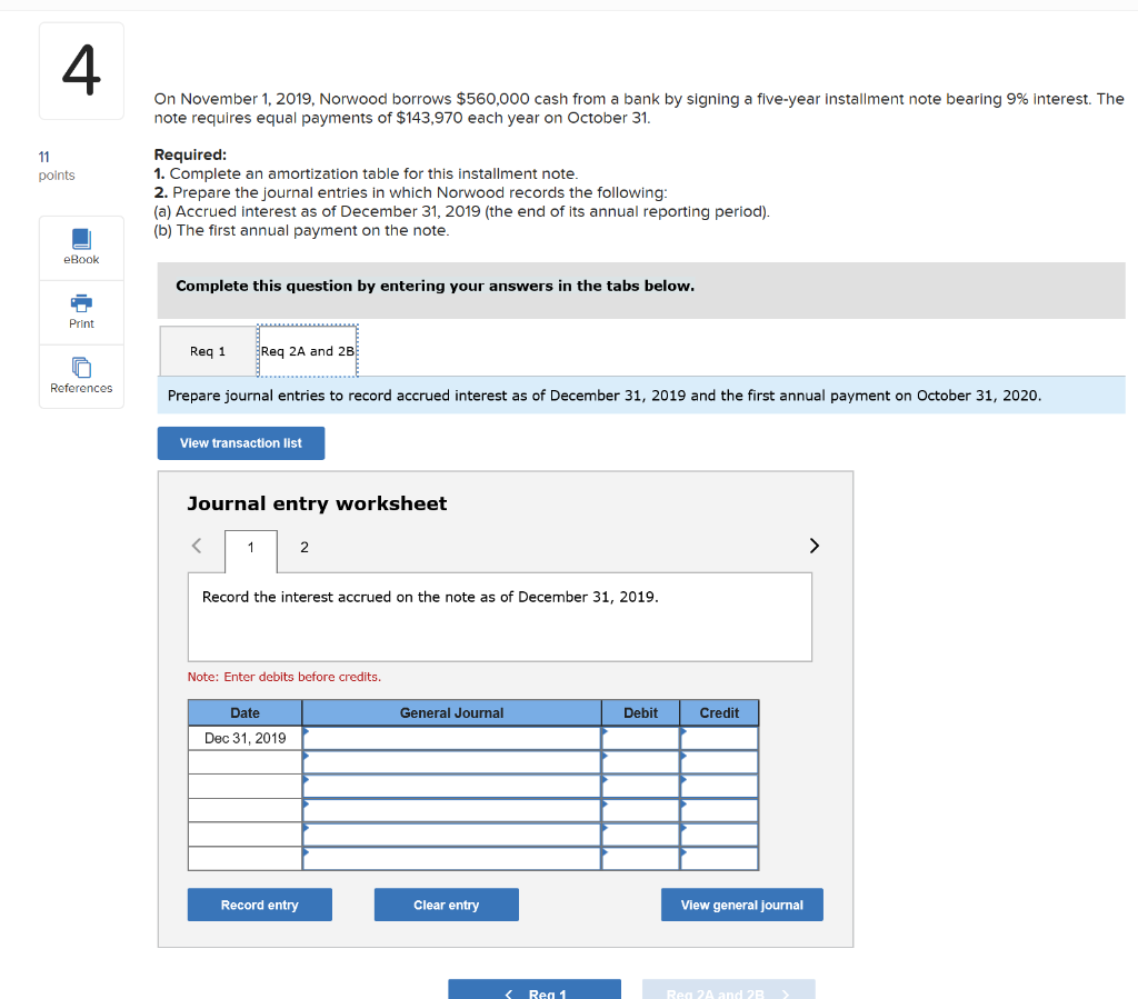 Solved Connect Assignment: Chapter 10 i On November 1, 2019, | Chegg.com