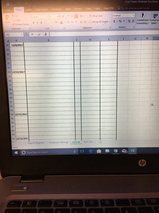 One-Month Project templates needed to complete these | Chegg.com
