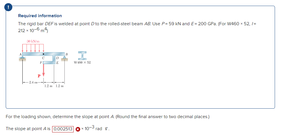 Solved Required information The rigid bar DEF is welded at | Chegg.com