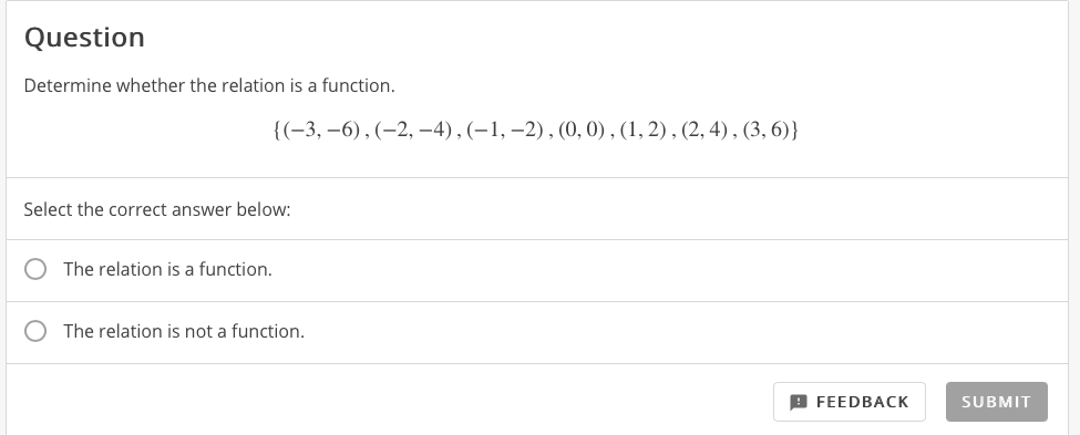 Solved Question Determine whether the relation is a | Chegg.com