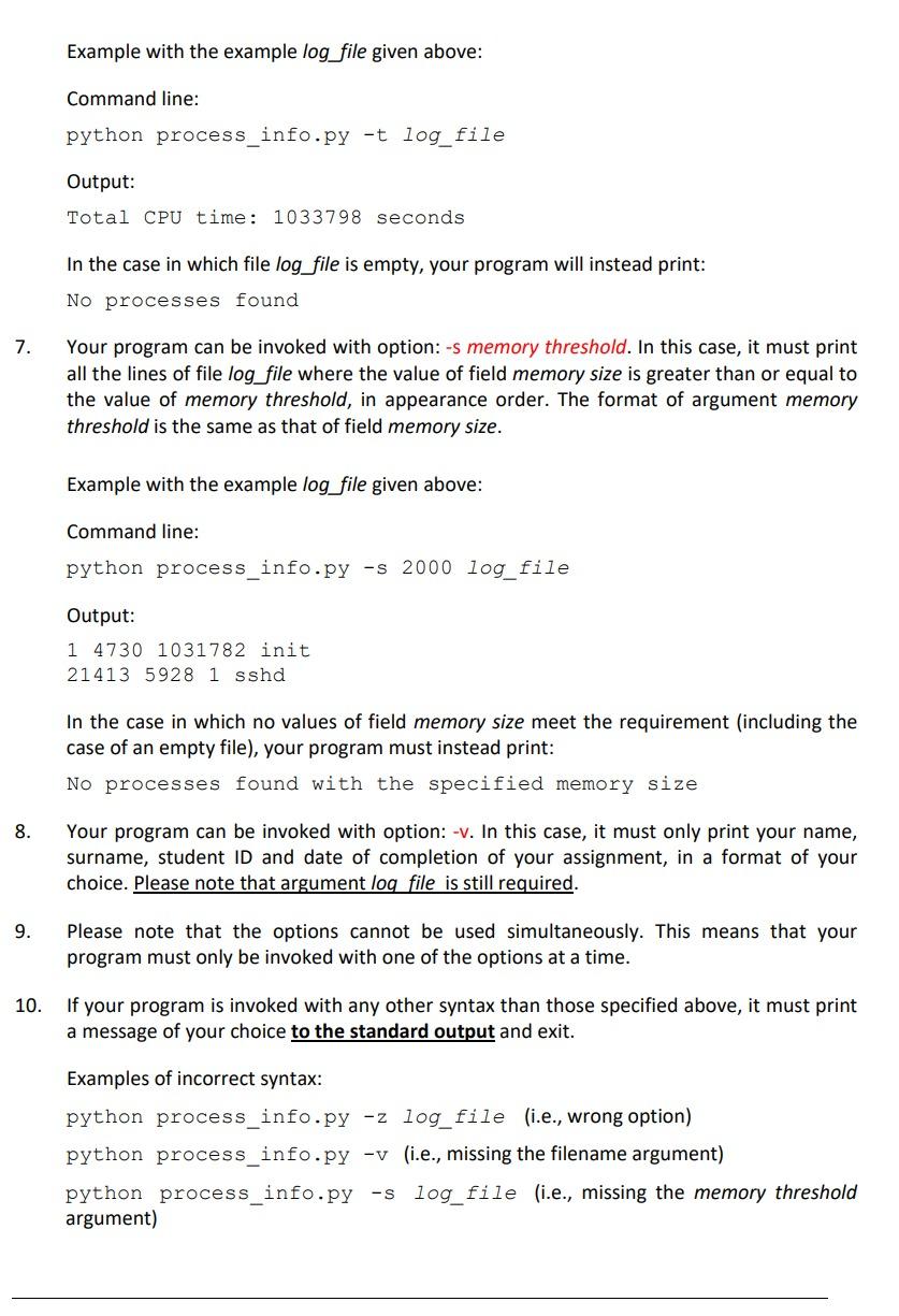 Solved Title: Processing a log file with Python In this | Chegg.com