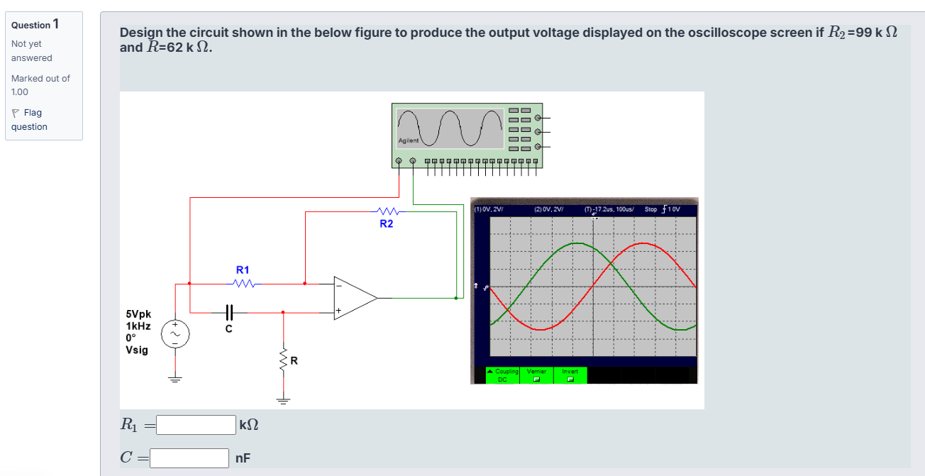 [Solved]: Design the circuit shown in the below figure to pr