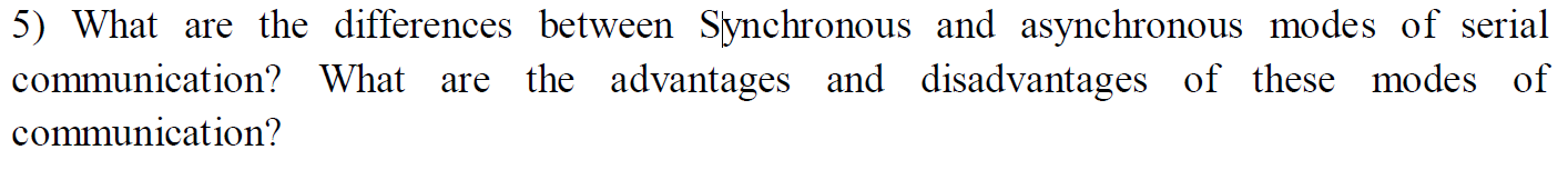 Solved What are the differences between Synchronous and | Chegg.com
