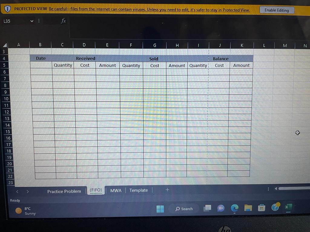 Solved Please complete the attached Spreadsheet and | Chegg.com