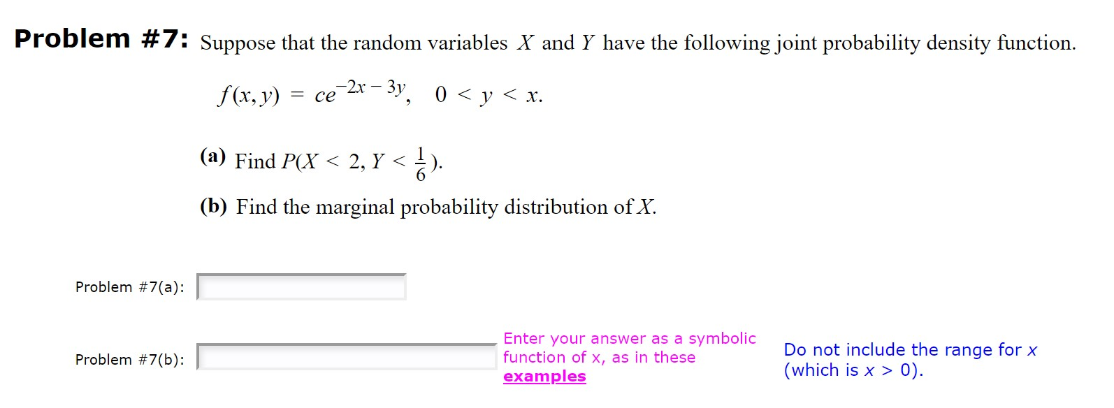 Solved Problem #7: Suppose that the random variables X and Y | Chegg.com