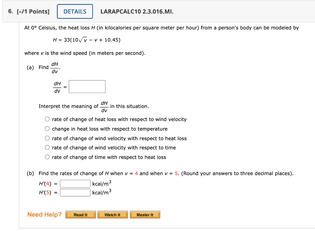 Solved 2. [-/1 Points] DETAILS LARAPCALC10 2.3.006.MI. | Chegg.com