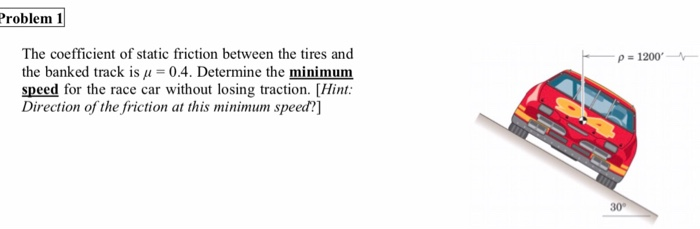 Solved Roblem 1 The Coefficient Of Static Friction Between