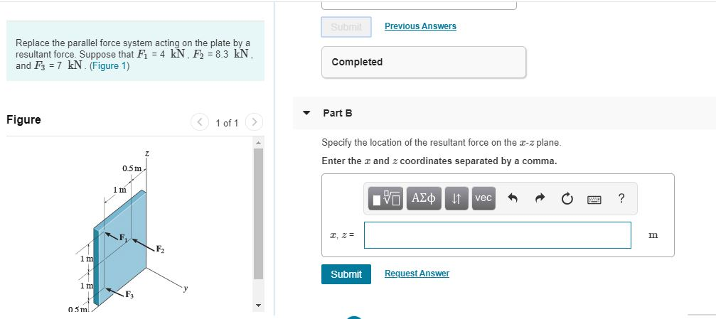 Solved ous Ans Replace the parallel force system acting on | Chegg.com