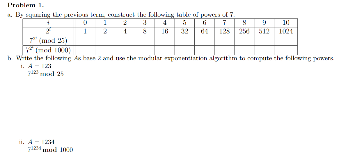 Solved 2 Problem 1. a. By squaring the previous term, | Chegg.com