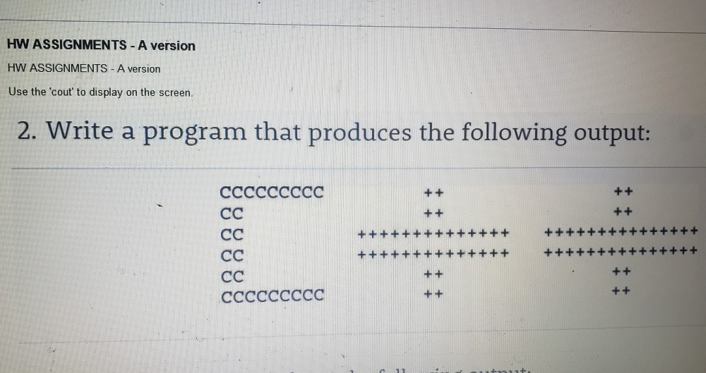 Solved HW ASSIGNMENTS -A version HW ASSIGNMENTS -A version | Chegg.com