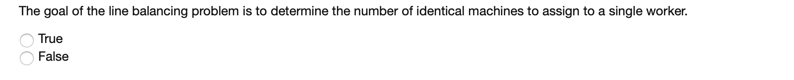 Solved The line balancing problem consists of assigning work | Chegg.com
