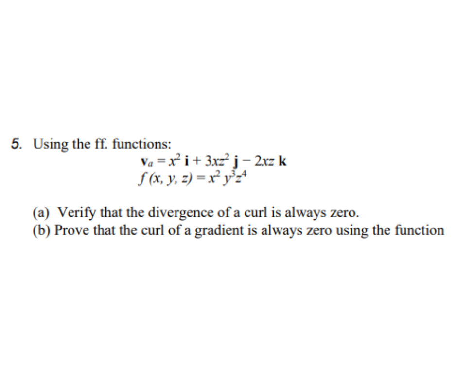 Solved 5. Using the ff. functions: | Chegg.com