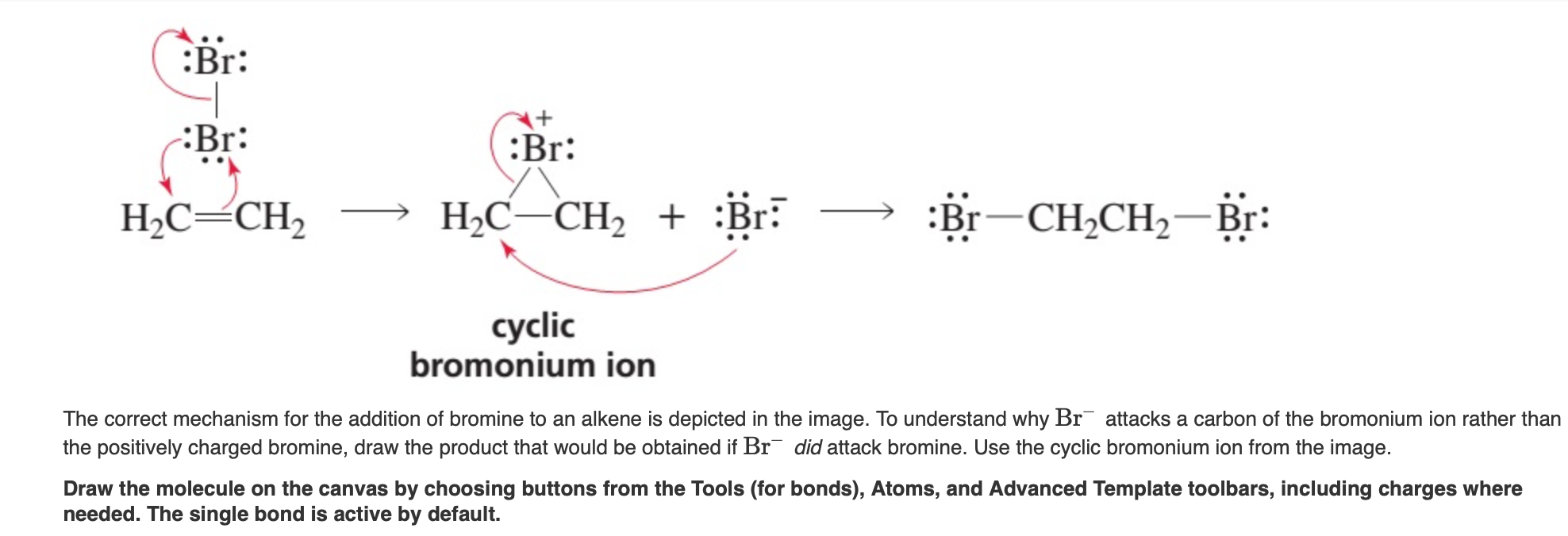 Solved :Br: : + Br: :Br: H2C=CH2 H2C=CH2 + Br: | Chegg.com