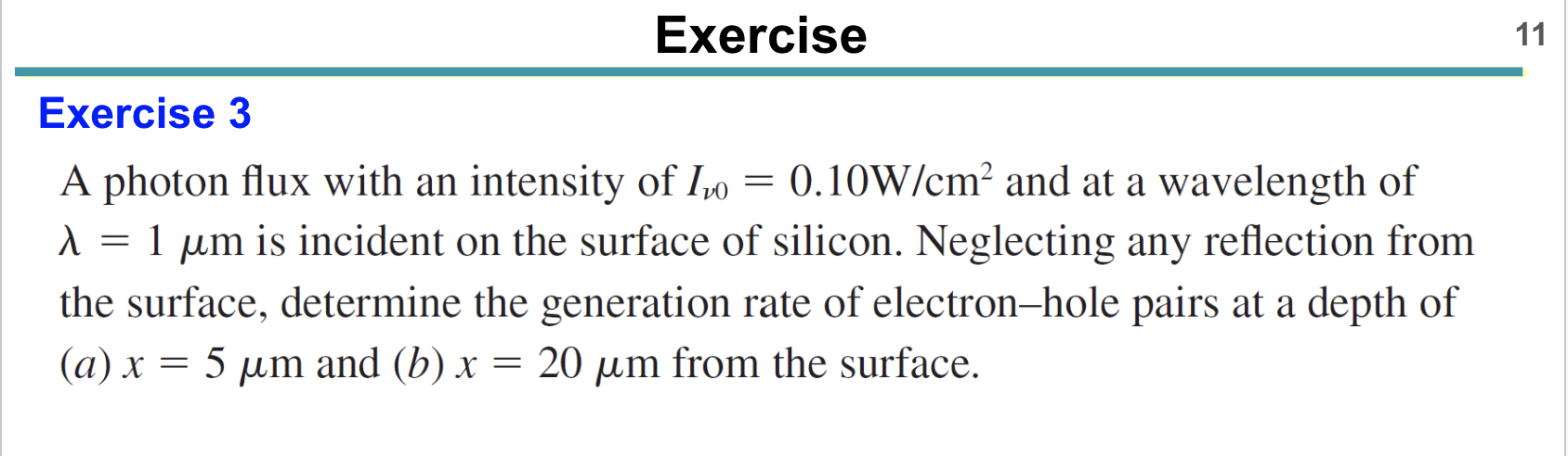 Solved A photon flux with an intensity of \\( I_{\\nu | Chegg.com